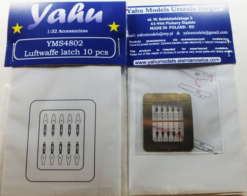 Yahu Models S4802 Luftwaffe latch 10 pcs - zapinki