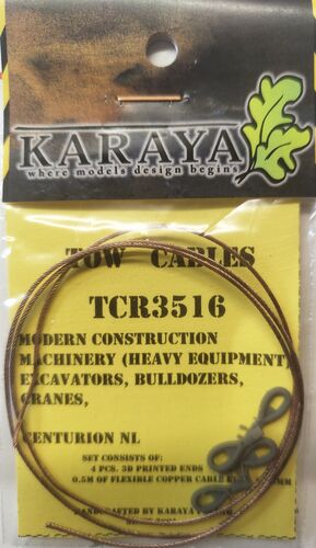 KARAYA TCR3516 Tow Cables For Netherlands Centurion NL Tanks (3D Printed)