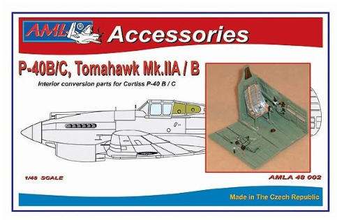 AML A48002 Curtiss P-40 B/C & Tomahawk Mk.II A/B - Interior Conversion Set (for Trumpeter and Academy kits)