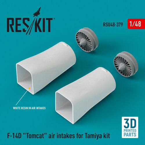 RES/KIT U48-0379 F-14D 'Tomcat' Air Intakes For Tamiya Kit (3D Printed)