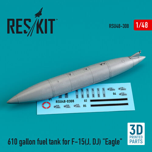 RES/KIT U48-0308 610 Gallon Fuel Tank For F-15(J, DJ) "Eagle"