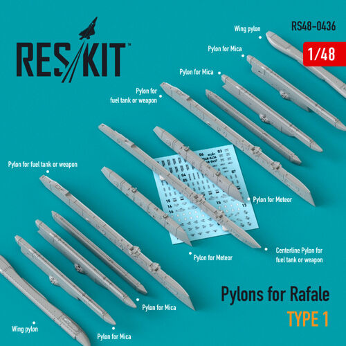 RES/KIT 48-0436 Pylons For Rafale Type 1