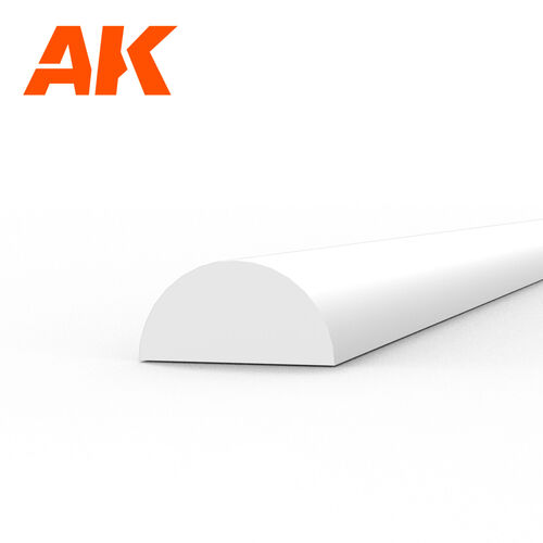 AK-Interactive 6553 Half cane 3.00 x 350mm – STYRENE HALF CANE – (1 UNITS)