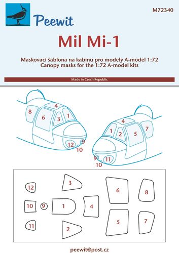 Peewit 72340 Mil Mi-1 (For A-Model Kits)