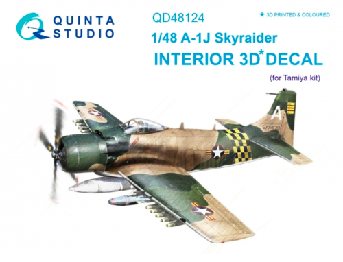 Quinta Studio QD48124 A-1J 3D-Printed and coloured Interior on decal paper