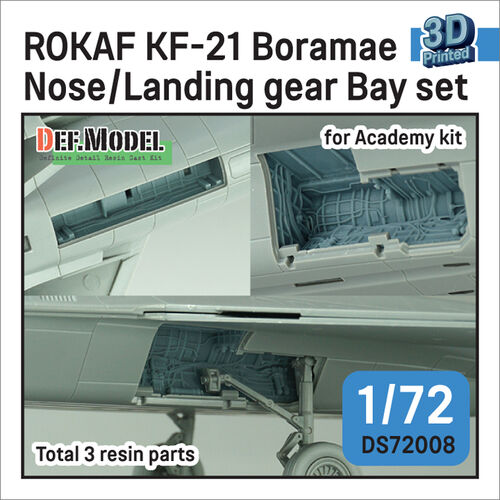 DEF Model DS72008 ROKAF KF-21 Boramae Nose/Landing Gear Bay Set (For Academy Kit)