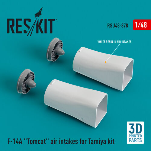 RES/KIT U48-0378 F-14A 'Tomcat' Air Intakes For Tamiya Kit (3D Printed)