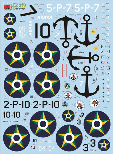 FCM 72043 Consolidated PBY Catalina - in Brasil and Argentina Service (2 schemes)