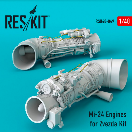 RES/KIT U48-0049 Mi-24 Engines for Zvezda Kit