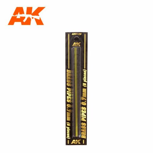AK-Interactive 9106 BRASS PIPES 0,7mm, 5 units