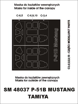 Montex SM48037 P-51 B Mustang Tamiya