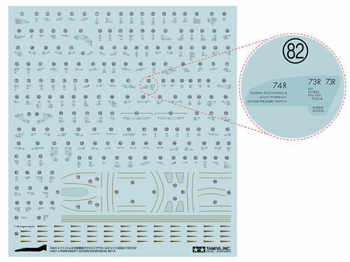 Tamiya 12692 F-4 Phantom II™ Decal Set A