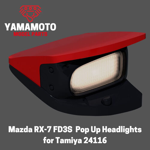 Yamamoto Model Parts TUN120 PopUp Headlights For Mazda RX-7 FD3S (For Tamiya 24116)