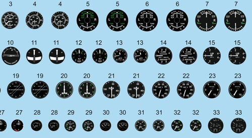 Airscale AS48RAFA RAF WWII Instruments Dial Decals
