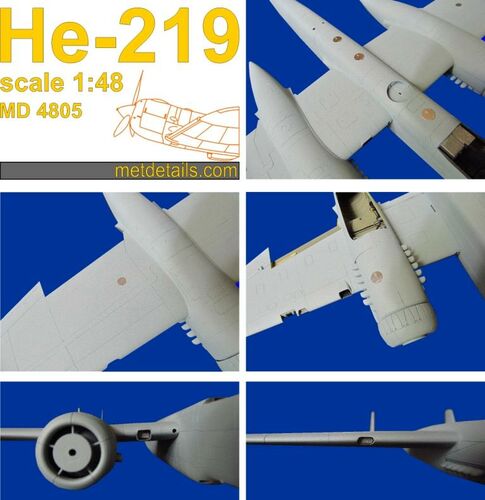 Metallic Details MD4806 Heinkel He-219 A-7 'UHU' (designed to be used with Tamiya kits)