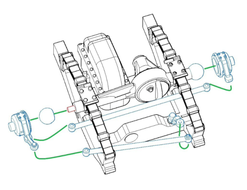 Minor 352049 Positionable steering for RHD Land Rover series II/III