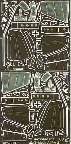 Part S32-008 MiG-15bis/Lim-2 airbrakes Trumpeter