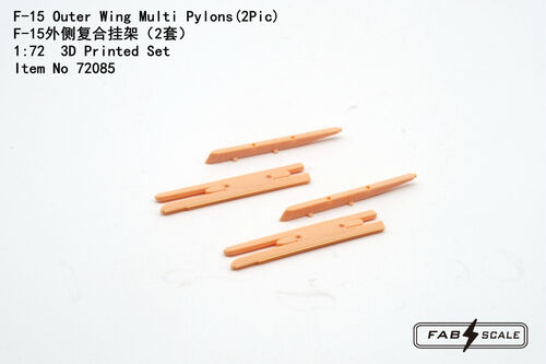 Fab Scale Fa72085 F-15 Eagle - Outer Wing Multi Pylons (2 pcs - 3D-printed)