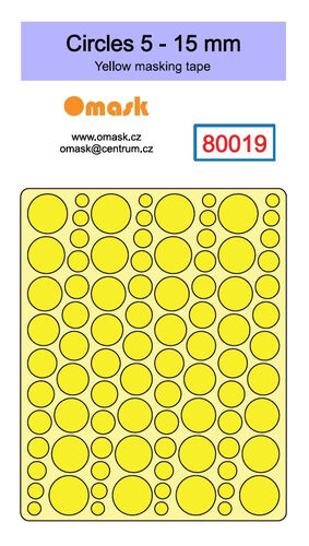 Omask 80019 Circles 5-15mm (Kabuki)