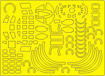 New Ware AM1228 B-24H Liberator Kabuki Masks For Airfix A09010 Kit