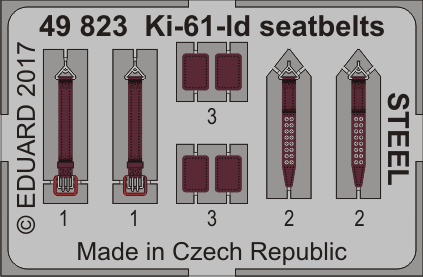 Eduard 49823 Ki-61-Id seatbelts STEEL Tamiya