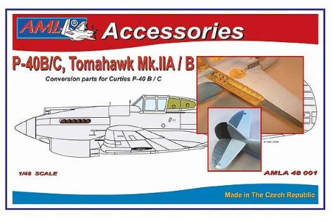 AML A48001 Curtiss P-40 B/C & Tomahawk Mk.II A/B - Conversion Set (for Trumpeter and Academy kits)