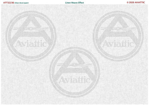 Aviattic ATT32236 Linen/canvas weave effect (neutral background) (clear decal paper)