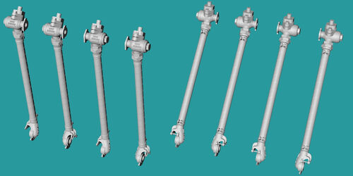 EMP3D 35990207 Sprzęgi Hamulcowe - Komplet - 4 Sztuki