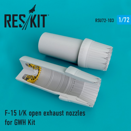 DISCONTINUED RES/KIT U72-0103 F-15 I/K open exhaust nozzles for GWH Kit