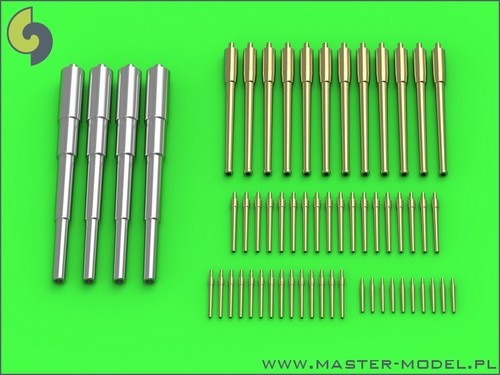 Master SM-350-086 Russian battleship Tsesarevich (1904) armament - 305mm (4pcs), 152mm (12pcs), 75mm (18pcs), 45mm (14pcs), 37mm (10pcs) barrels