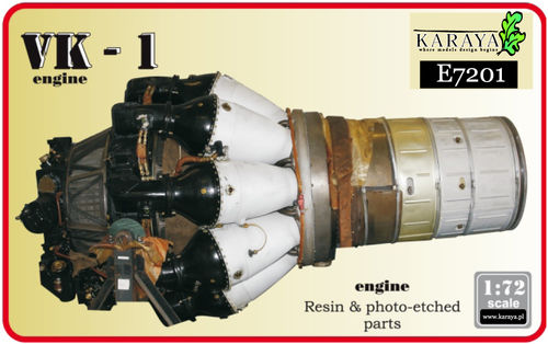 KARAYA E7201 VK-1 for MiG-15/15bis/UTI Soviet jet engine – resin + PE (ex RV)