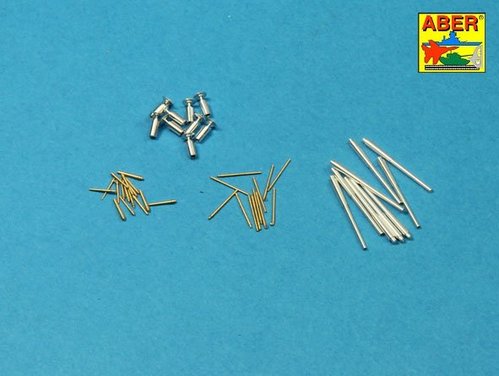 Aber 1-700L-035 Set of barrels for Italian Battleship: RN Roma or Littorio or Vittorio Veneto 381mm x 9, 152mm x 12, 90mm x 12 - S 1:700 L-35