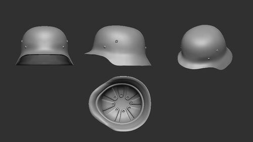 Firma49 H013-16 German Helmet M35/40 (Stahlhelm) (Detail)
