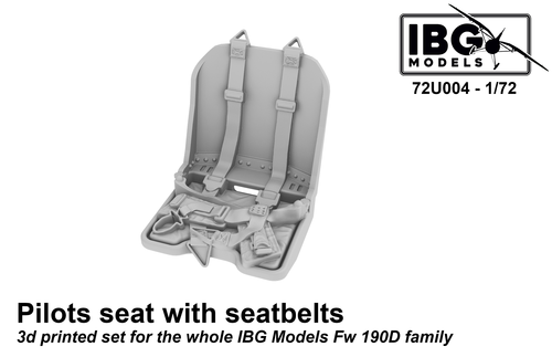 IBG 72U004 Pilots seat with seatbelts (for the whole IBG Models Fw 190D family)