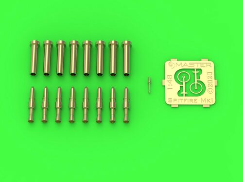 Master AM-48-163 Spitfire Mk.I early - Browning .303 with flash hider barrel tips and early gunsight (for Eduard)