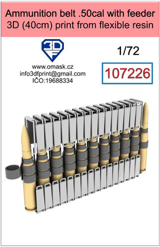 3DF 107226 Ammunition Belt .50 cal with Feeder (3D-Printed)