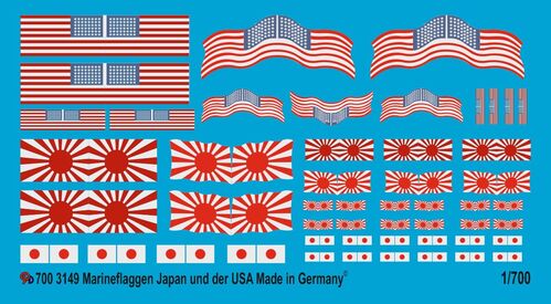 Peddinghaus-Decals 3149 US And Imperial Japanese Navy Flags