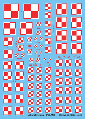 Techmod 48007 Polish National Insignias