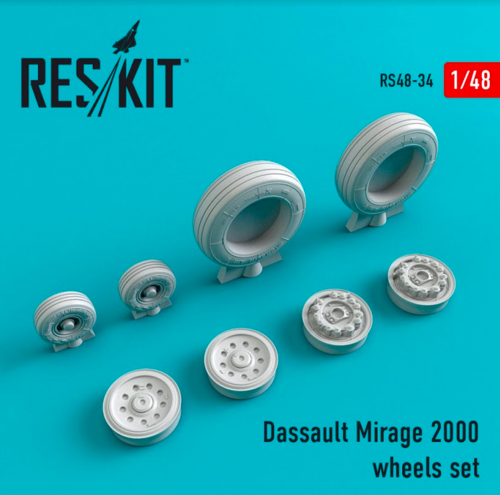 DISCONTINUED RES/KIT 48-0034 Dassault Mirage 2000 wheels set
