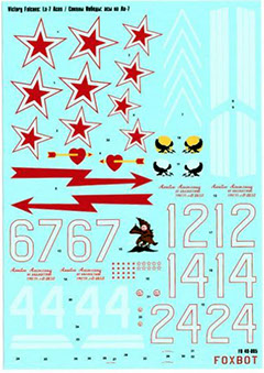 FOXBOT 48-005 Soviet fighter Lavochkin La-7 Aces "Victory Falcon"