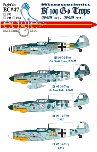 Eagle Editions D47-32 Bf 109 G-6 Trops