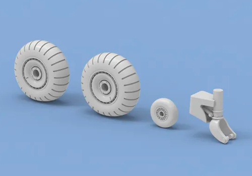 Rescue Models 144022 Heinkel He 111 wheel set, large