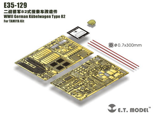 ET Model E35-129 German Kubelwagen Type 82 (for Tamiya Kit)