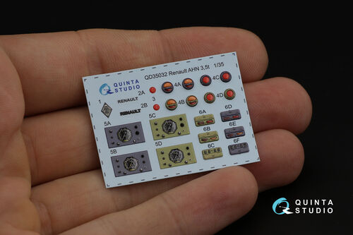 Quinta Studio QD35032 Renault AHN 3,5t - 3D-Printed & Coloured Interior (for ICM kits)