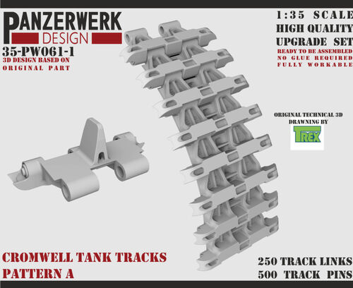 Panzerwerk Design 35-PW061-1 Cromwell Tank Tracks Pattern A