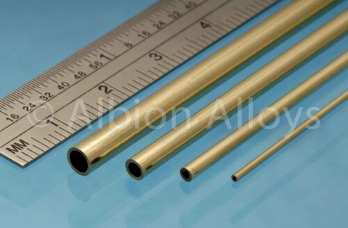 Albion Alloys BT4M Brass Tube - 4mm x 0.45mm x 305mm 1 piece / 1 szt.