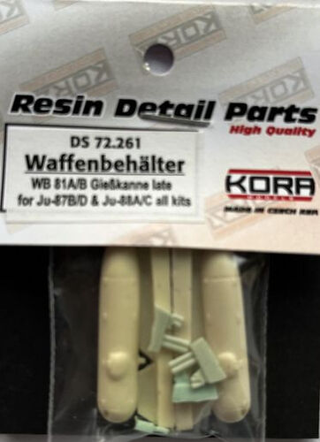 Kora Models DS72261 Waffenbehalter WB 81A/B Glesskane Late For Ju-87B/D And Ju-88A/C
