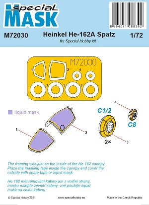 Special Hobby M72030 Heinkel He-162A Spatz (for Special Hobby kit)