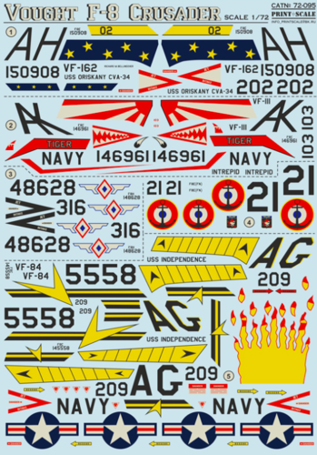 Print Scale 72-095 Vought F-8 Crusader