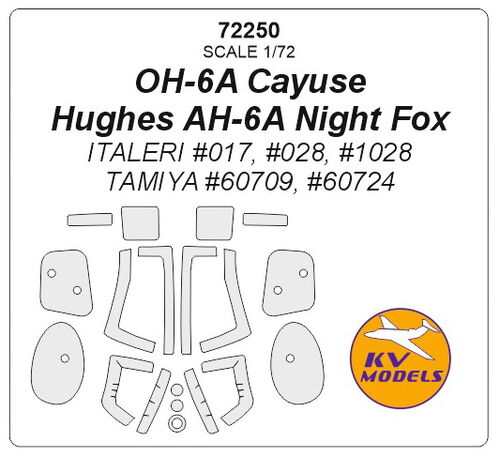 KV Models 72250 OH-6A Cayuse / Hughes AH-6A Night Fox (ITALERI/ TAMIYA)